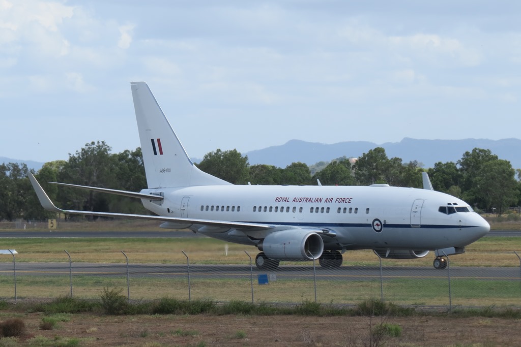 Central Queensland Plane Spotting: RAAF Boeing B737-7DT(BBJ) A36-001 ...