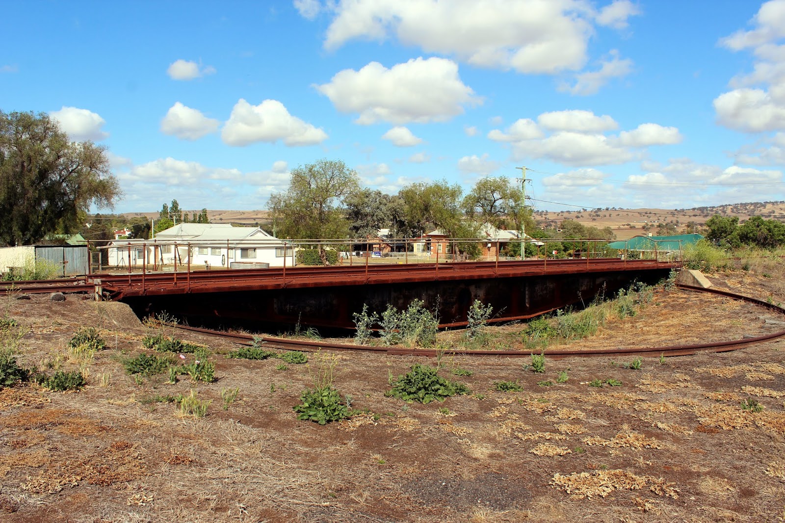 rusted2therails: Merriwa station,yard and silo