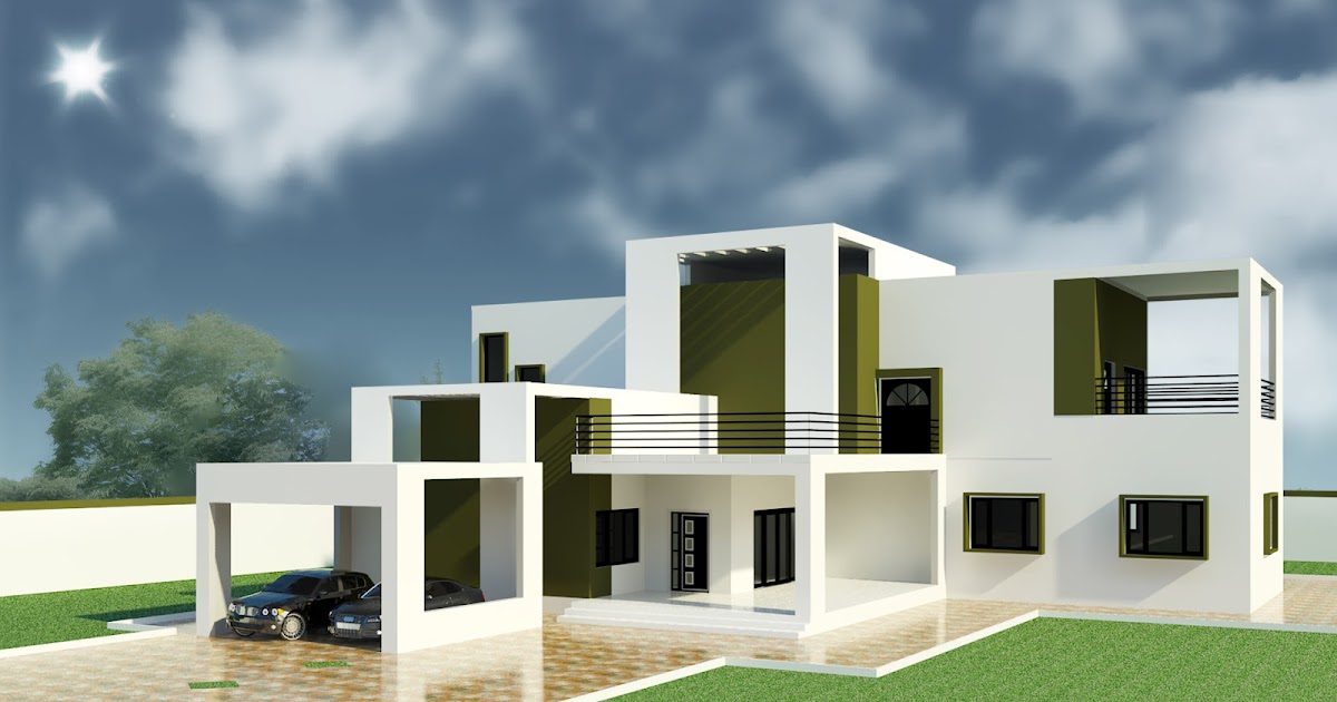 3D MODEL DRAWING DETAILS OF RESIDENTIAL HOUSE [RVT]