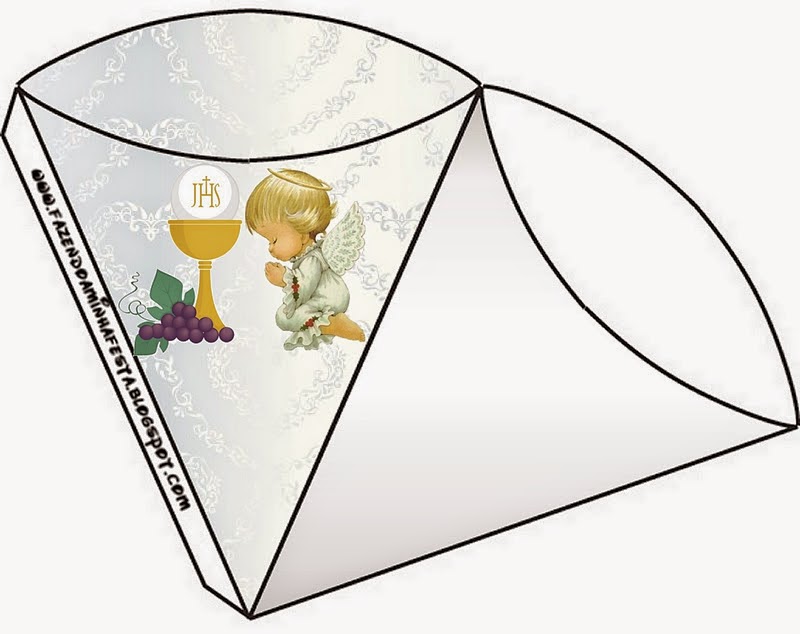 First Communion Free Party Printables in Silver with Precious Moments ...
