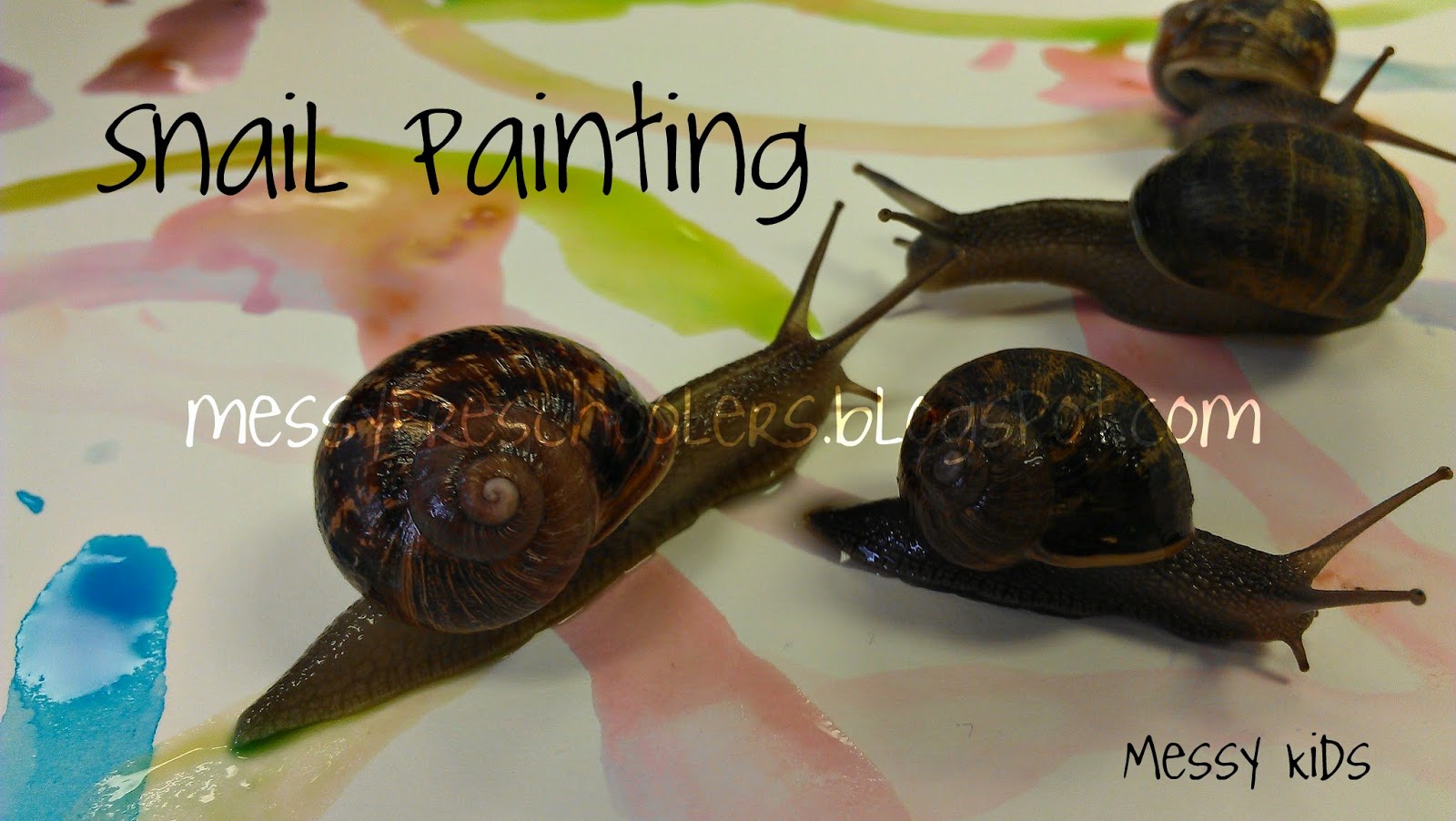 Messy Kids: Snail Painting