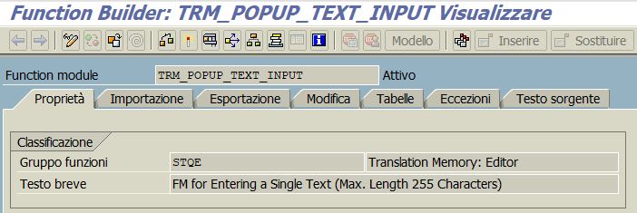 Non solo ABAP: FM TRM_POPUP_TEXT_INPUT non esiste più in EHP8.