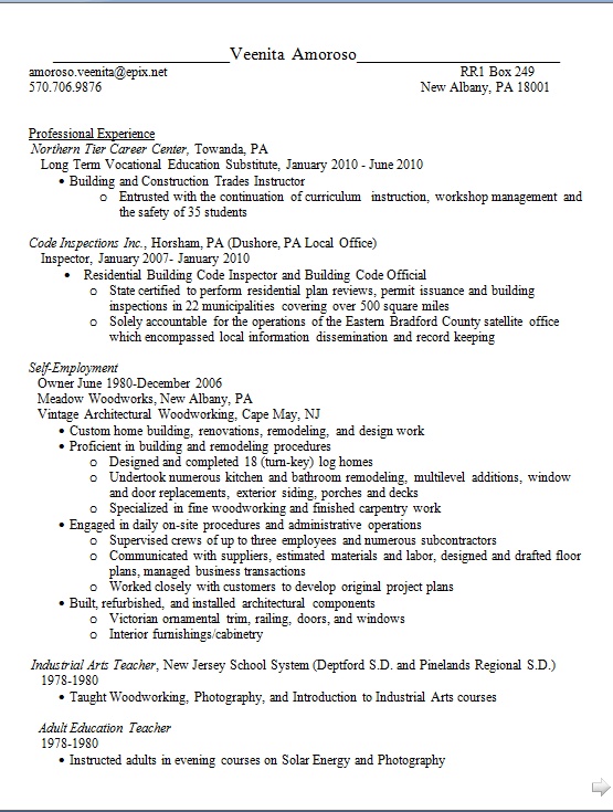 Adult Education Teacher Resume Format in Word Free Download