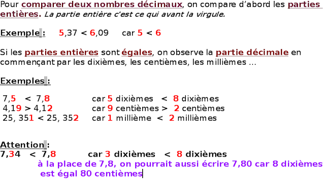 IES Caurium. Mathématiques en 1º ESO: TEMA 5: LOS NÚMEROS DECIMALES
