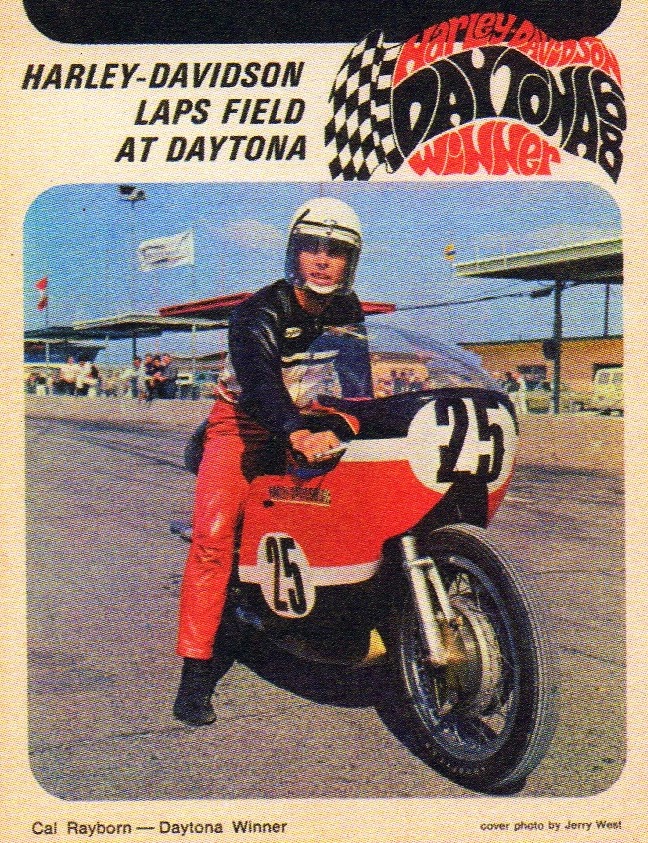 POPPA WHEELIE: Cal Rayborn laps entire field Daytona 1968
