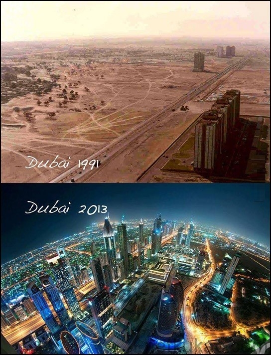 Dubai then and now wowwww ~ The Entertainer
