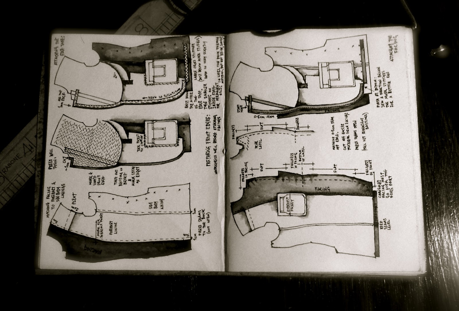 DAVIDE TAUB: My Old Apprentice-Tailoring Pocket Notebook, 2001