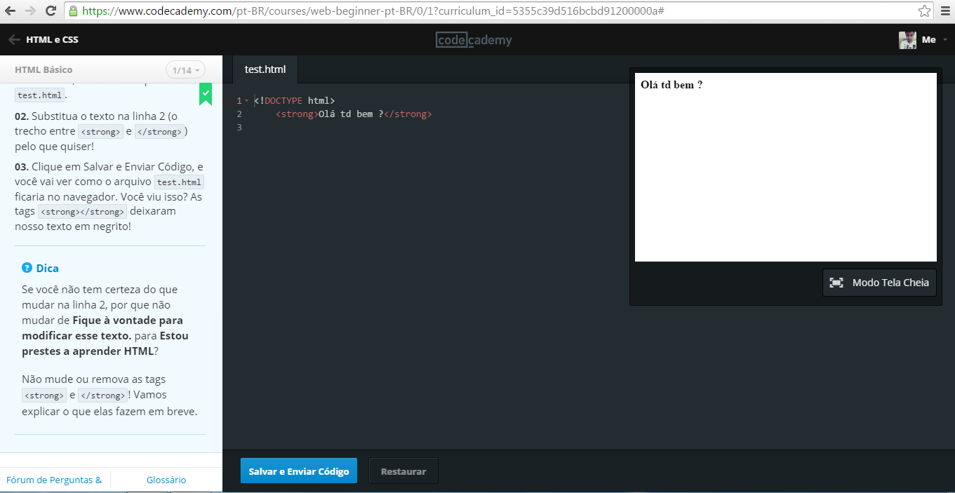 Codecademy aprenda online ~ Guia dos codigos