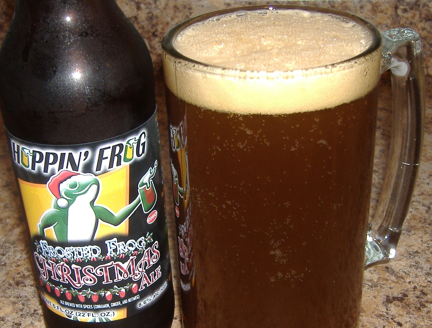 Horror Movies and Beer!: Hoppin' Frog Frosted Frog Christmas Ale