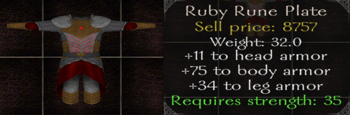 Best cRPGs: Ruby Rune Plate, Prophesy of Pendor