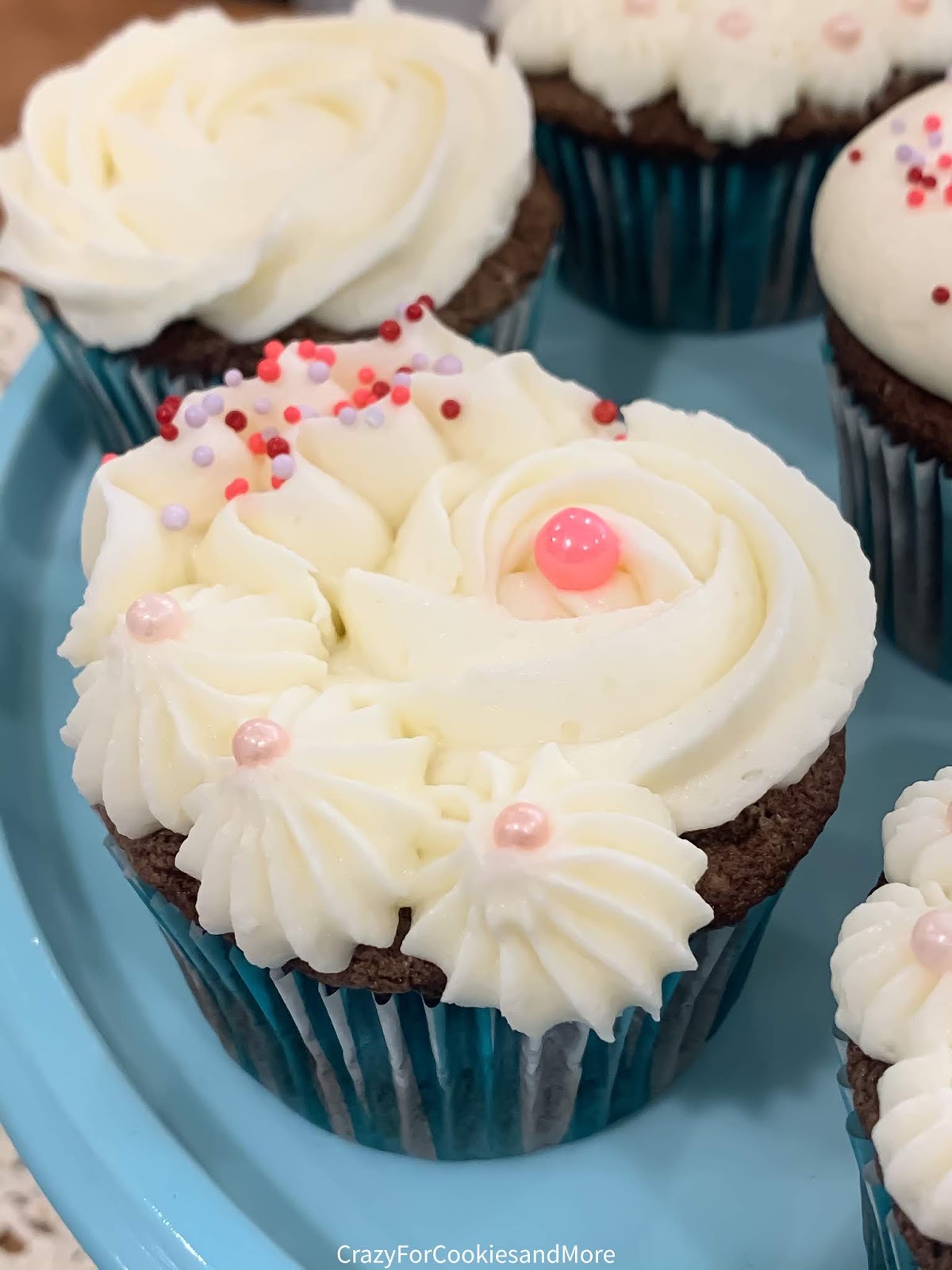 Mrs Mustard Chocolate Cupcakes with Cotton Candy Buttercream | Crazy ...