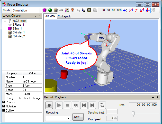 Jog The EPSON Robot (On Robot Simulator Environment) | Robotics University