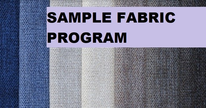 Sample fabric program |How to prepare a sample fabric program | What ...