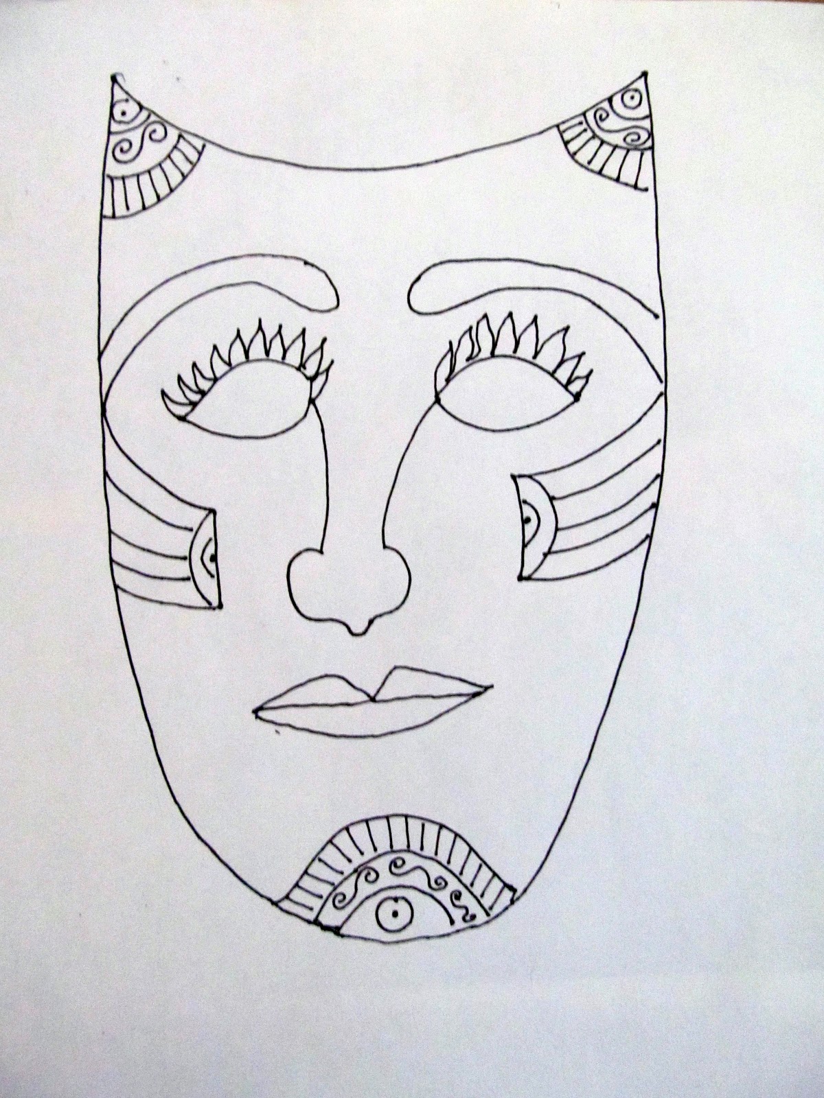 the space between colors: free draw/ a mask