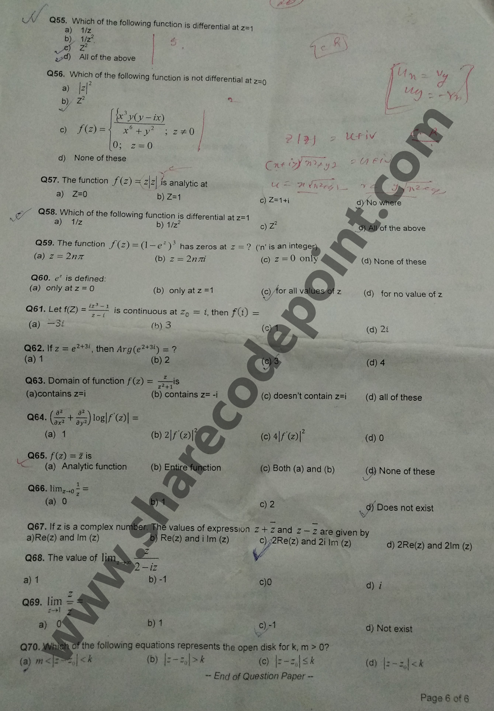 MTH213 : Complex Algebra End Term Exam Question Paper - MTH 213 - Lpu ...