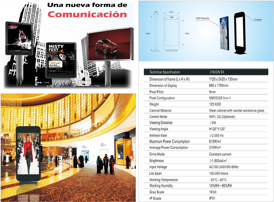 SMART LED COLOMBIA SAS: VITRINAS DIGITAL SMART LED. : totem vitrina.
