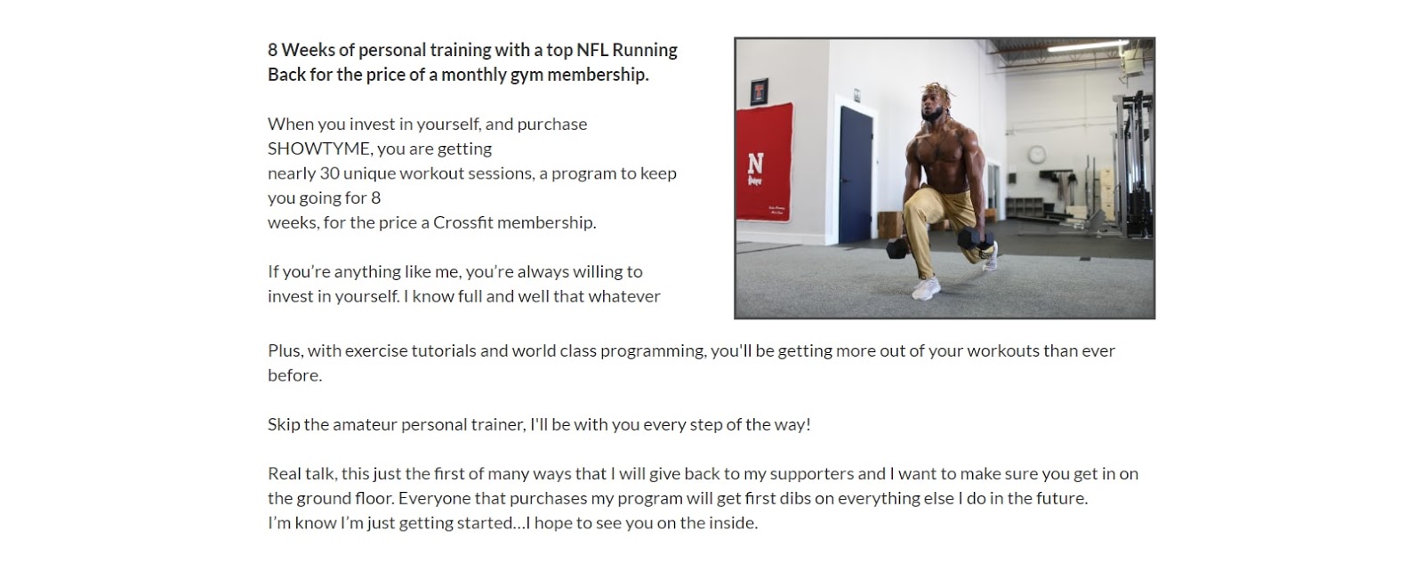 Aaron Jones Showtyme Training Program