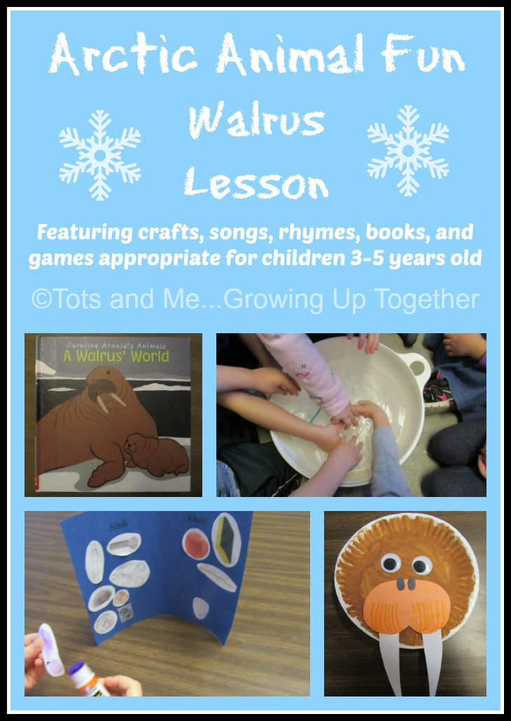 Tots and Me... Growing Up Together: Arctic Animal Fun: Walrus Lesson