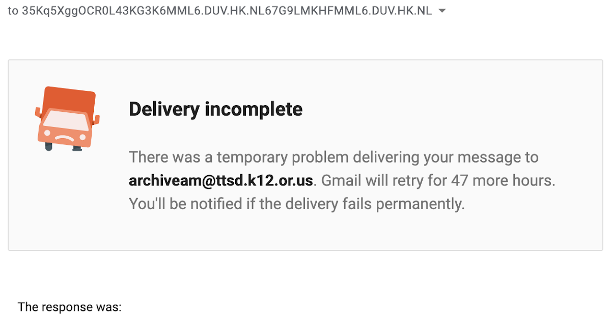 Technology Happenings Ttsd Ttsd Email Update Delivery Status Notification Delay