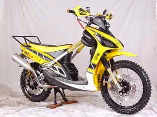 Modifikasi Trail Motor Yamaha Matic X-ride Terbaru 2016