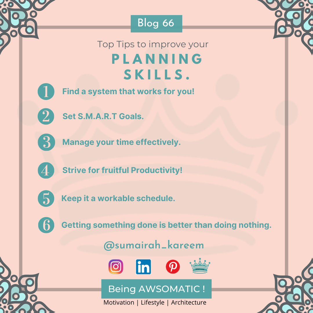 Top Tips to Improve your Planning Skills.