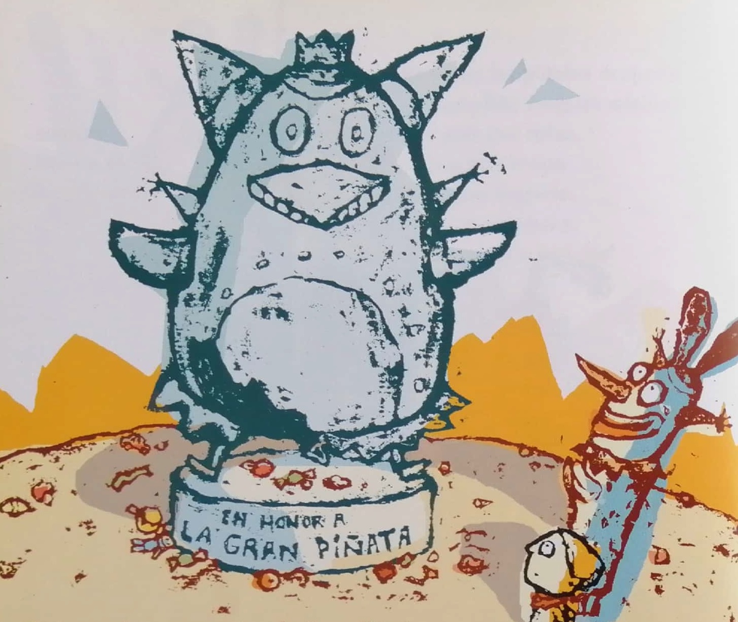 El caballo de cartón azul: Entradas en azul. Isol. Piñatas. Fondo de ...