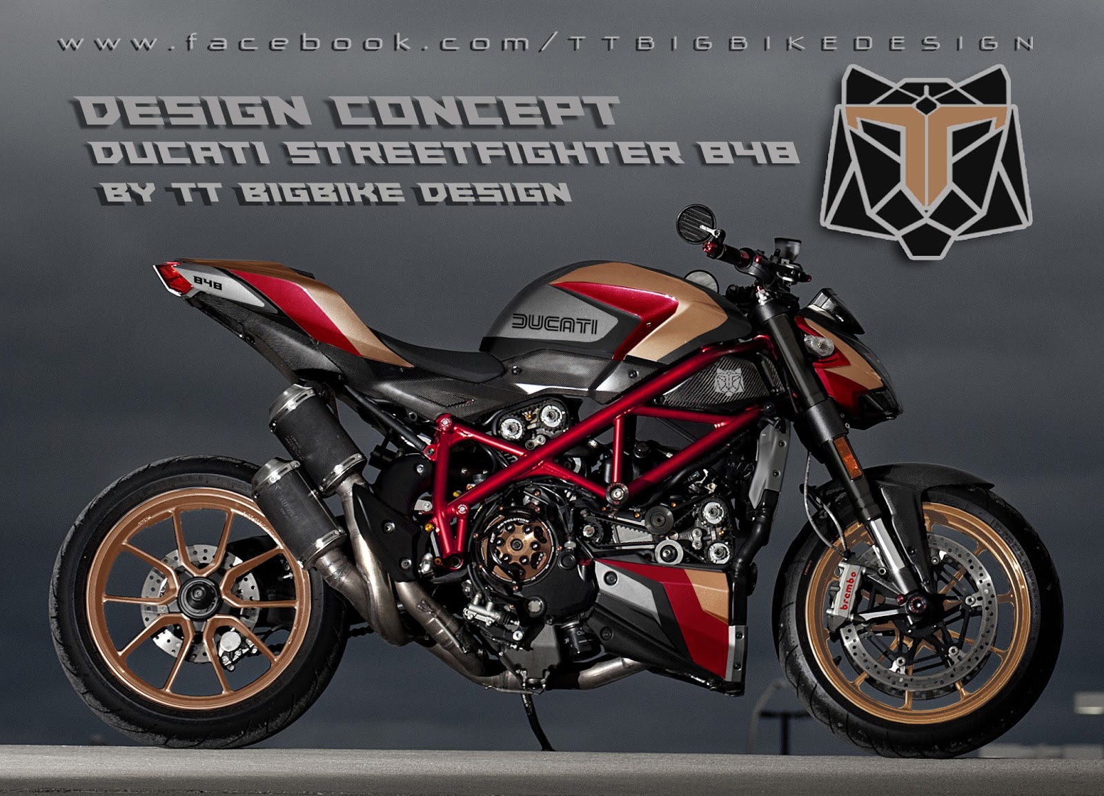 TT BIGBIKE DESIGN: DUCATI STREETFIGHTRE 848 DESIGN CONCEPT #1