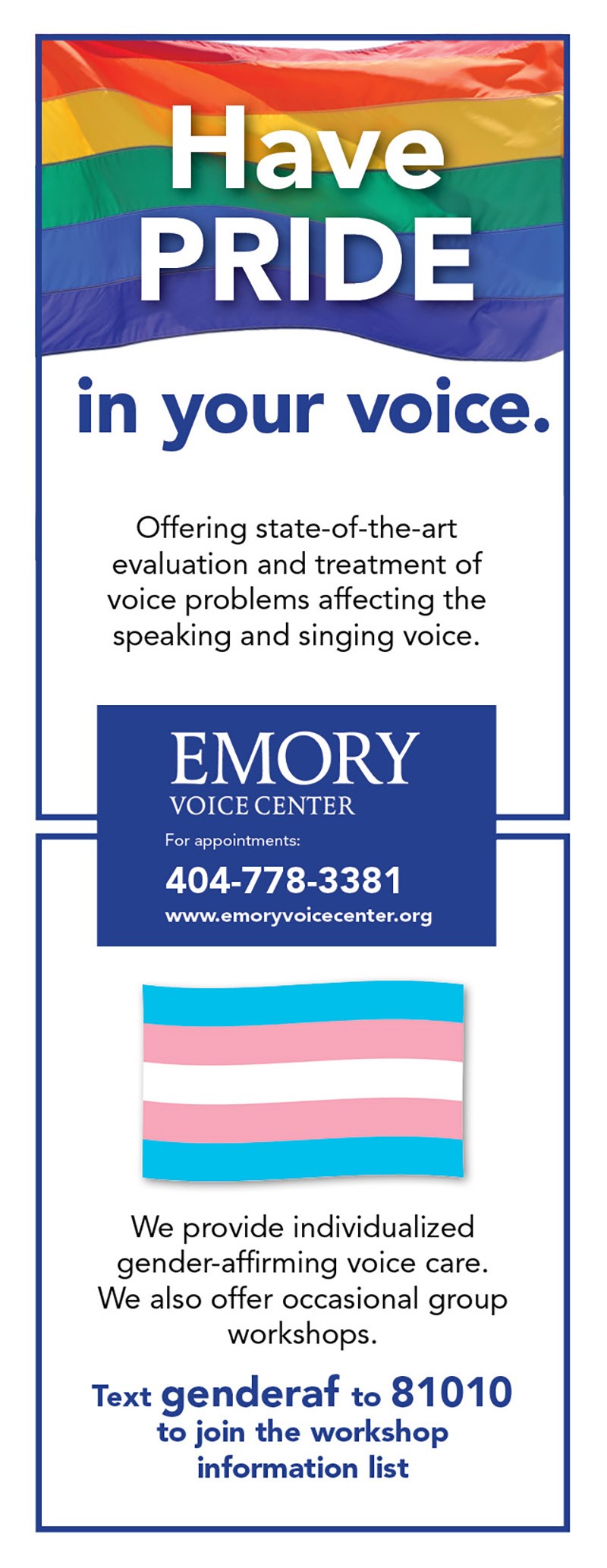 Gender Affirming Voice Services at the Emory Voice Center