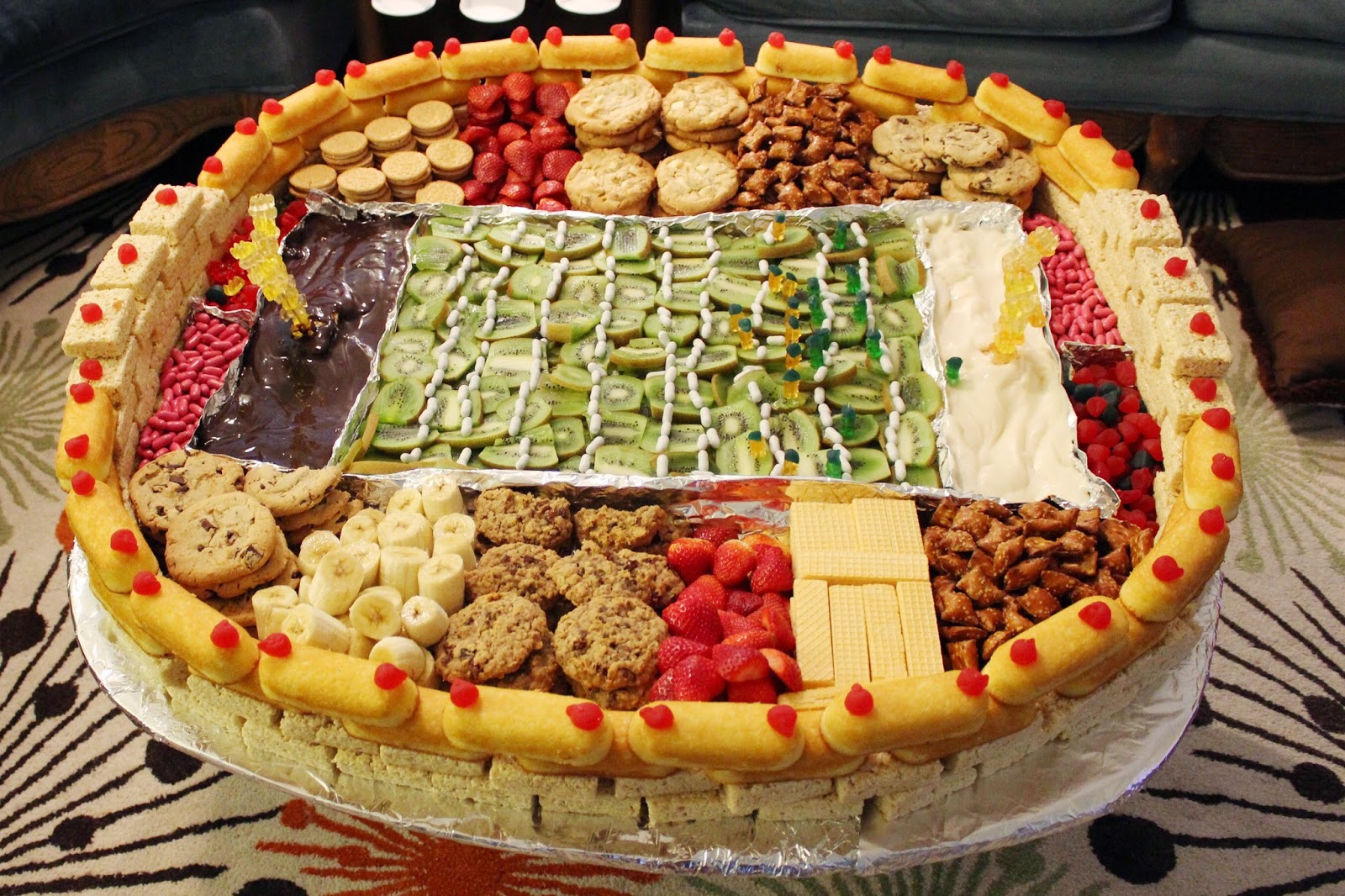 Lola, Tangled: RETURN OF THE SNACKADIUM | DIY Super Bowl Snack Stadium ...