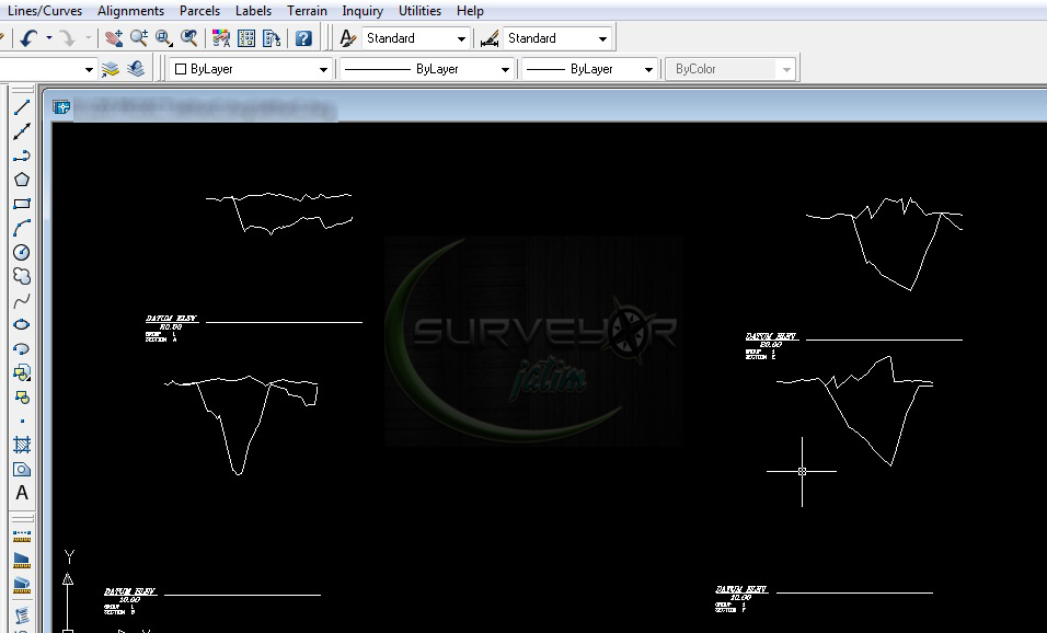 Cara membuat cross section dari 2 surface autocad LDD part 2 - SURVEYOR ...