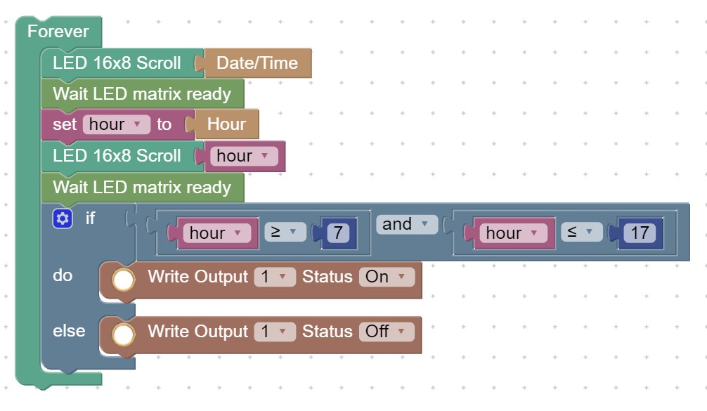 KidBright ใช้งานแบบง่าย ๆ : ตอนที่ 10 นาฬิกาบน KidBright เปิดปิดไฟตามเวลา