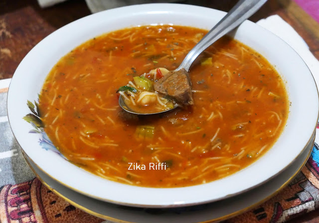 CHORBA ALGÉROISE A L'AGNEAU ET AUX VERMICELLES- RAMADAN 2020