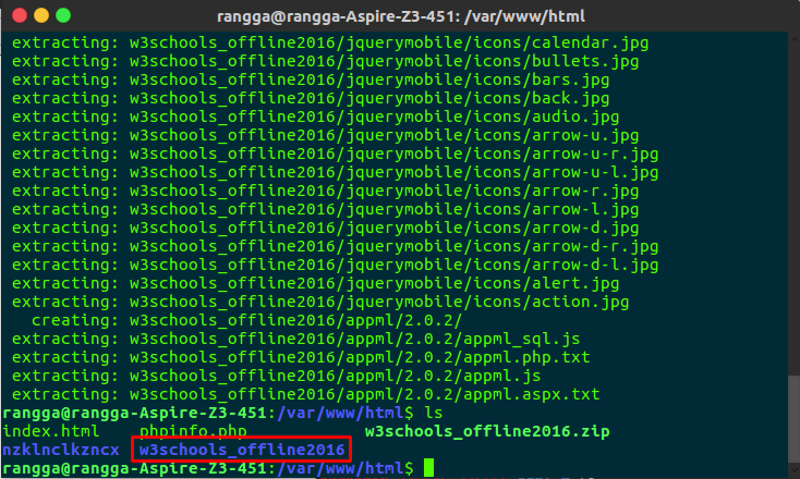 Install W3School Ofline di Ubuntu 16.04/Linux Mint 18.1 - MR.ROBOT
