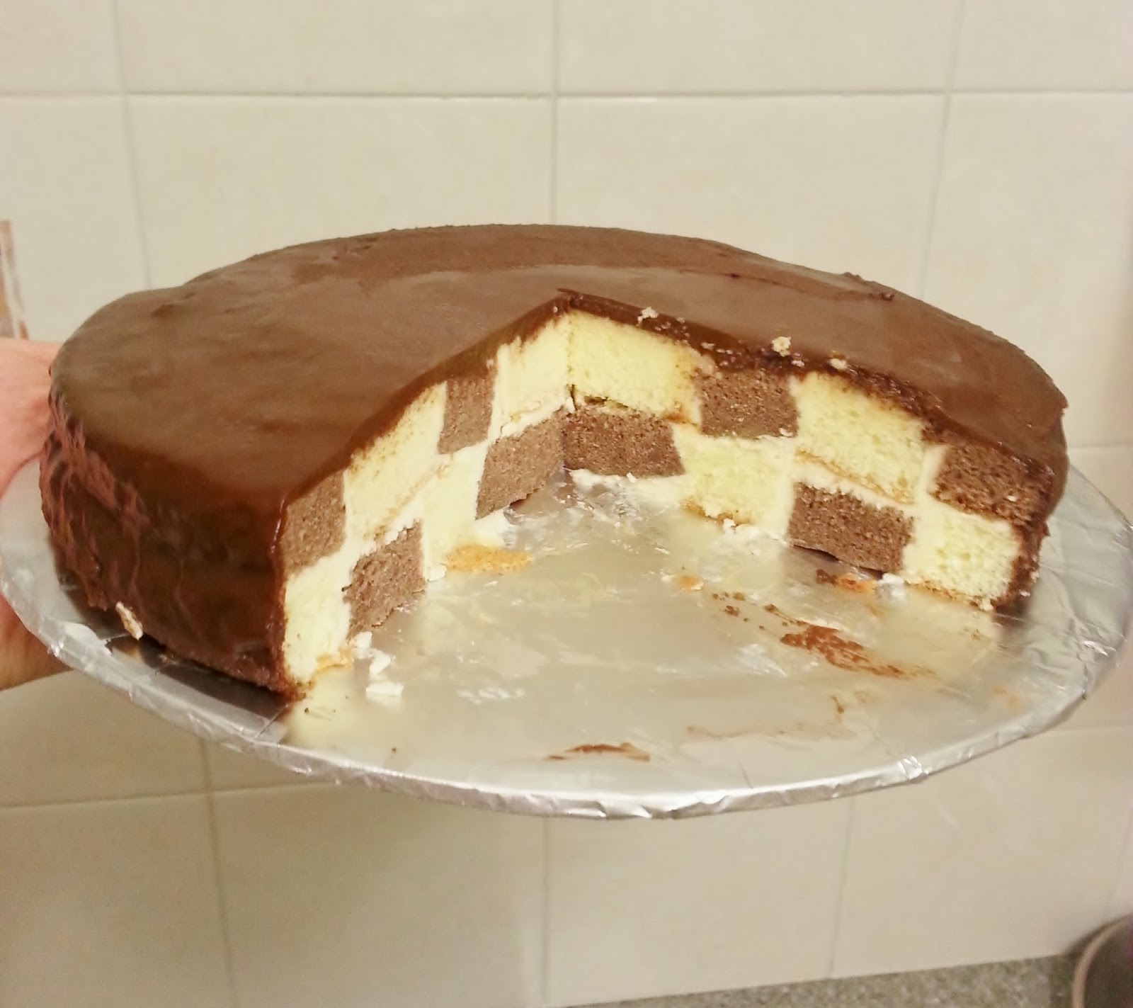 Checkered Cake Recipe |themoodkitchen