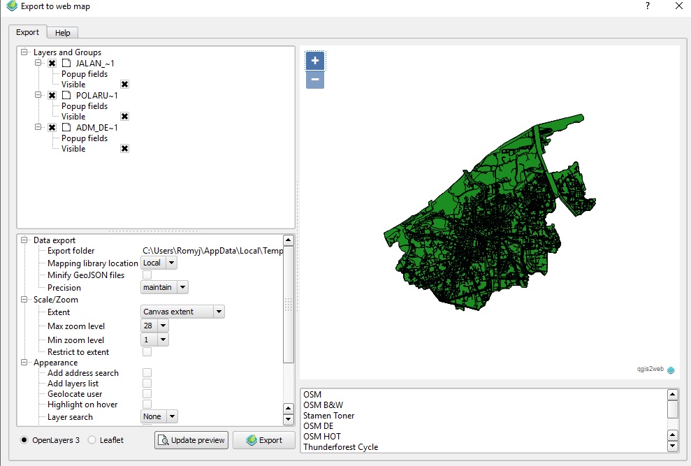 GaptekGis: Cara membuat webgis dengan Qgis mengunakan Leaflet