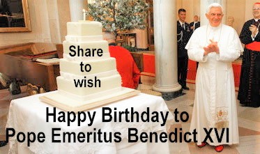 Happy Birthday Pope Emeritus Benedict XVI who was Born in 1927 - with ...