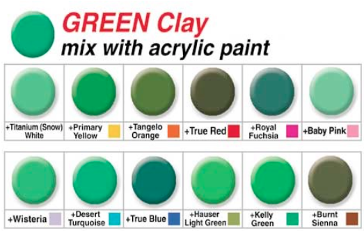 Makin's Clay® Color Chart & Clay Mixing Charts