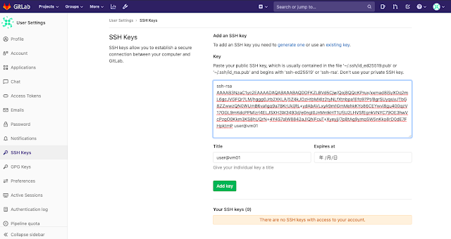 hawksnowlog: Gitlab で ssh clone する方法