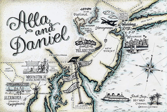 Invitations, Ink, Social Design Studio: Pen and Ink Map