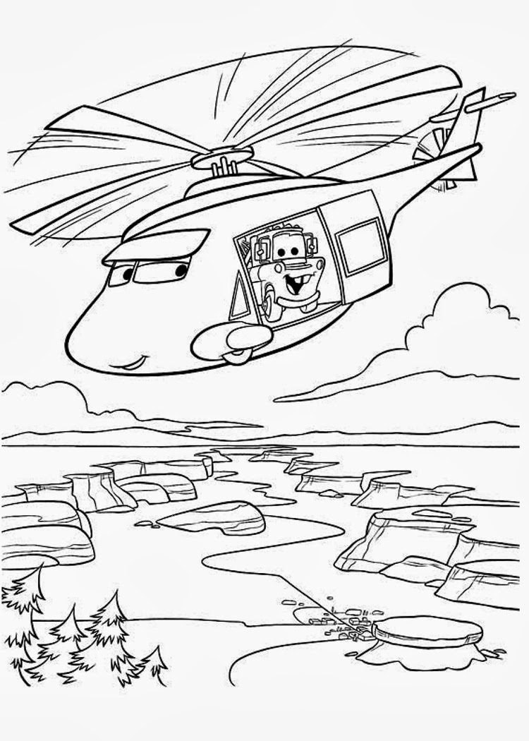 Filme Carros - Sally, McQueen, Tom para Colorir e Imprimir - Desenhos ...