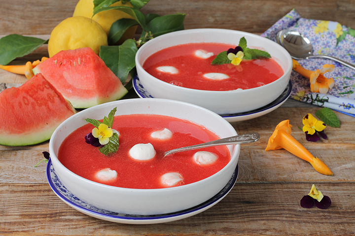 POSTRE DE SANDÍA CON BOLITAS DE QUESO FRESCO | El jardín de mis recetas