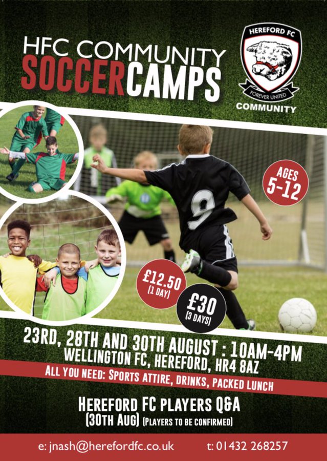 Bulls News: HFC Community Soccer Camps This Month