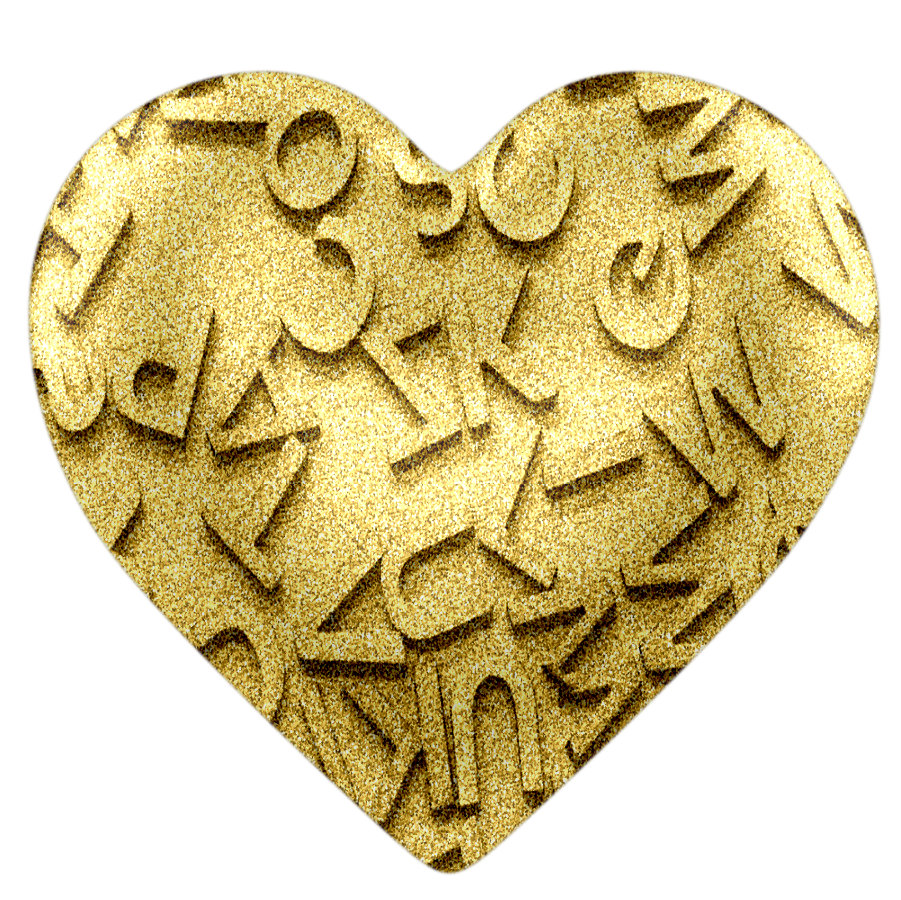 M. Michielin Alphabets: LETTERS TEXTURE GOLDEN GLITTER ALPHABET AND ...