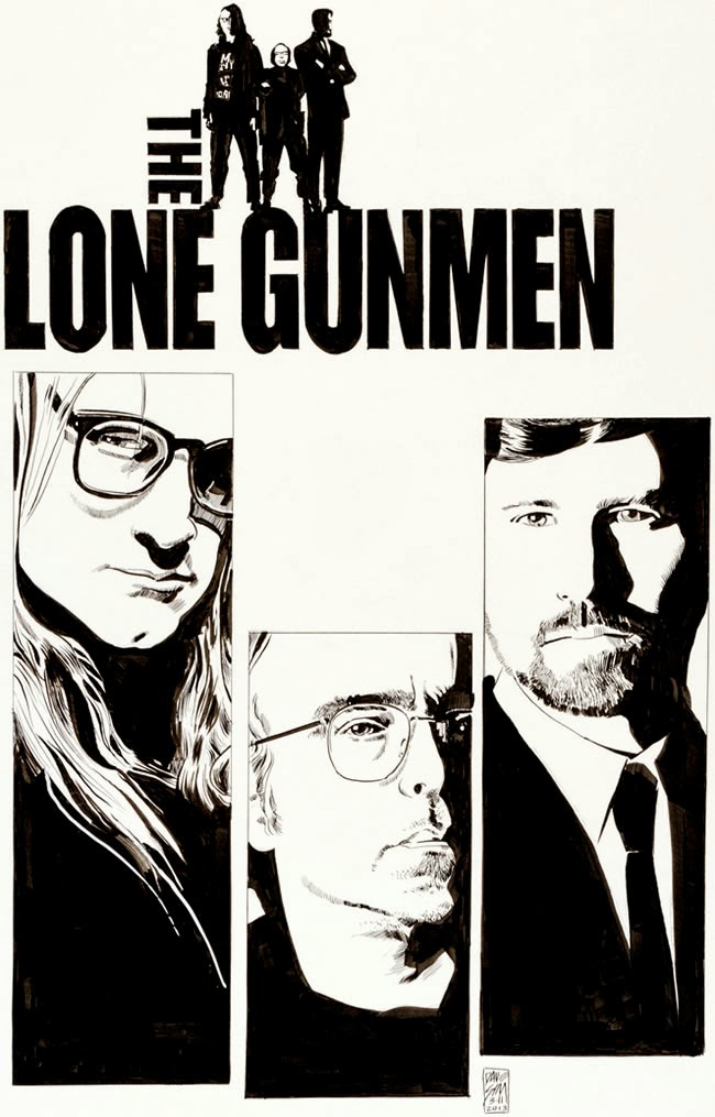 A MOMENT OF CEREBUS: Art Auction: X-Files - The Lone Gunmen #2