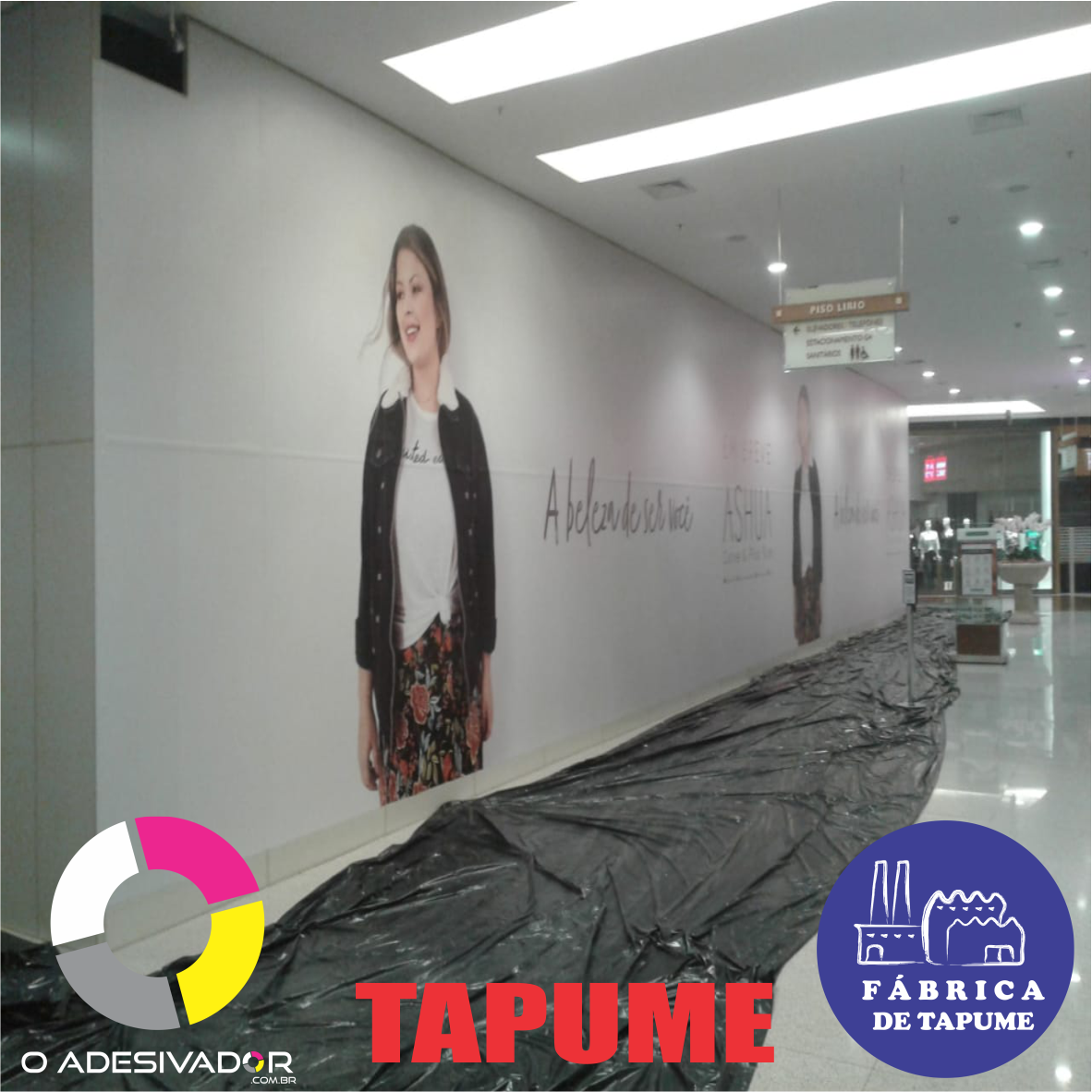 TAPUMES PARA LOJAS PARA OBRAS EM SHOPPINGS