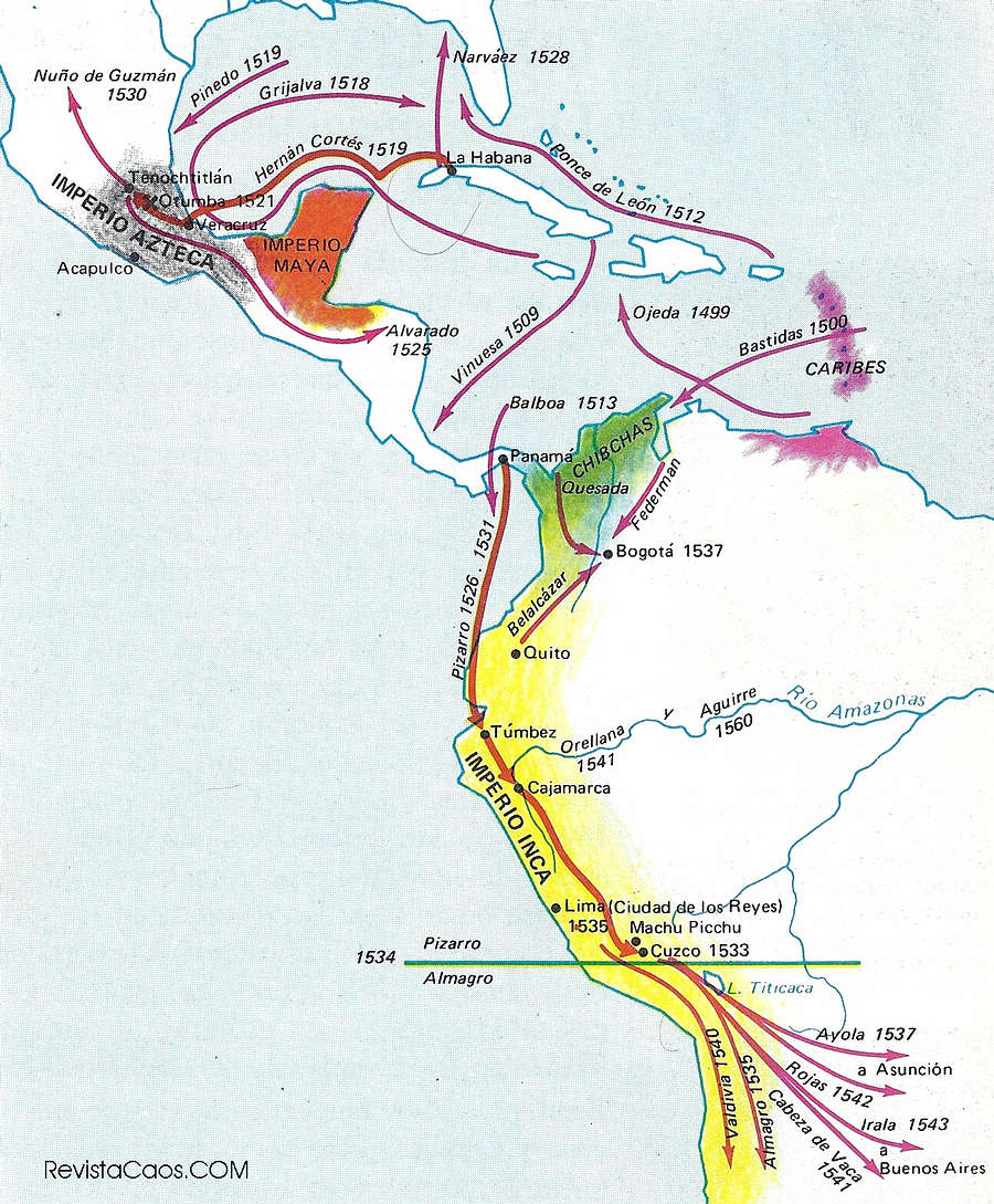 Gejuliografia: La conquista del Perú por Pizarro (1532-1538)