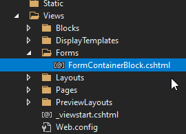 Optimizely Form Container Block with Razor View | Inside The Box