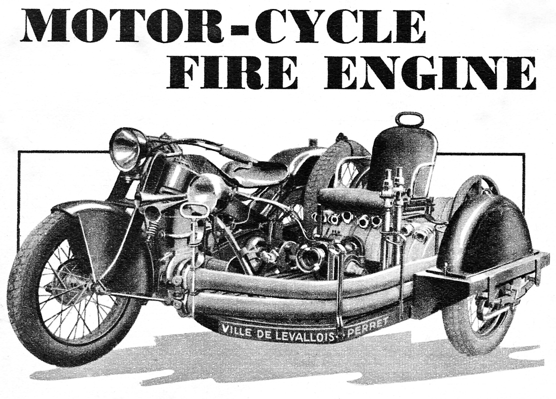 transpress nz: motorbike fire engine design, 1938