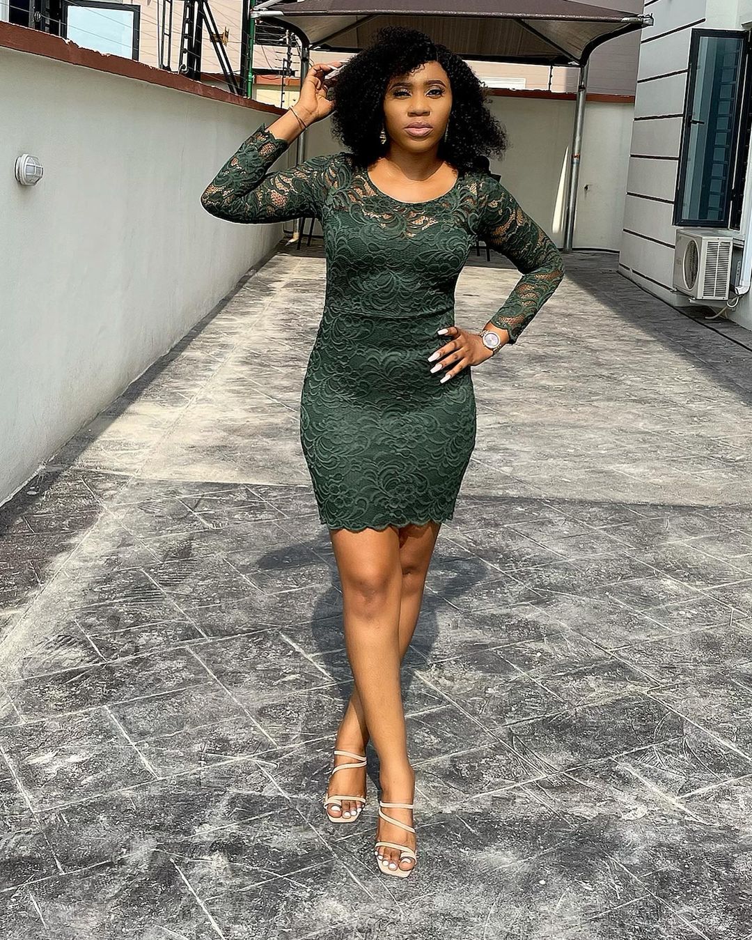 Images of Nollywood actress, Hadiza Abubakar standing tall