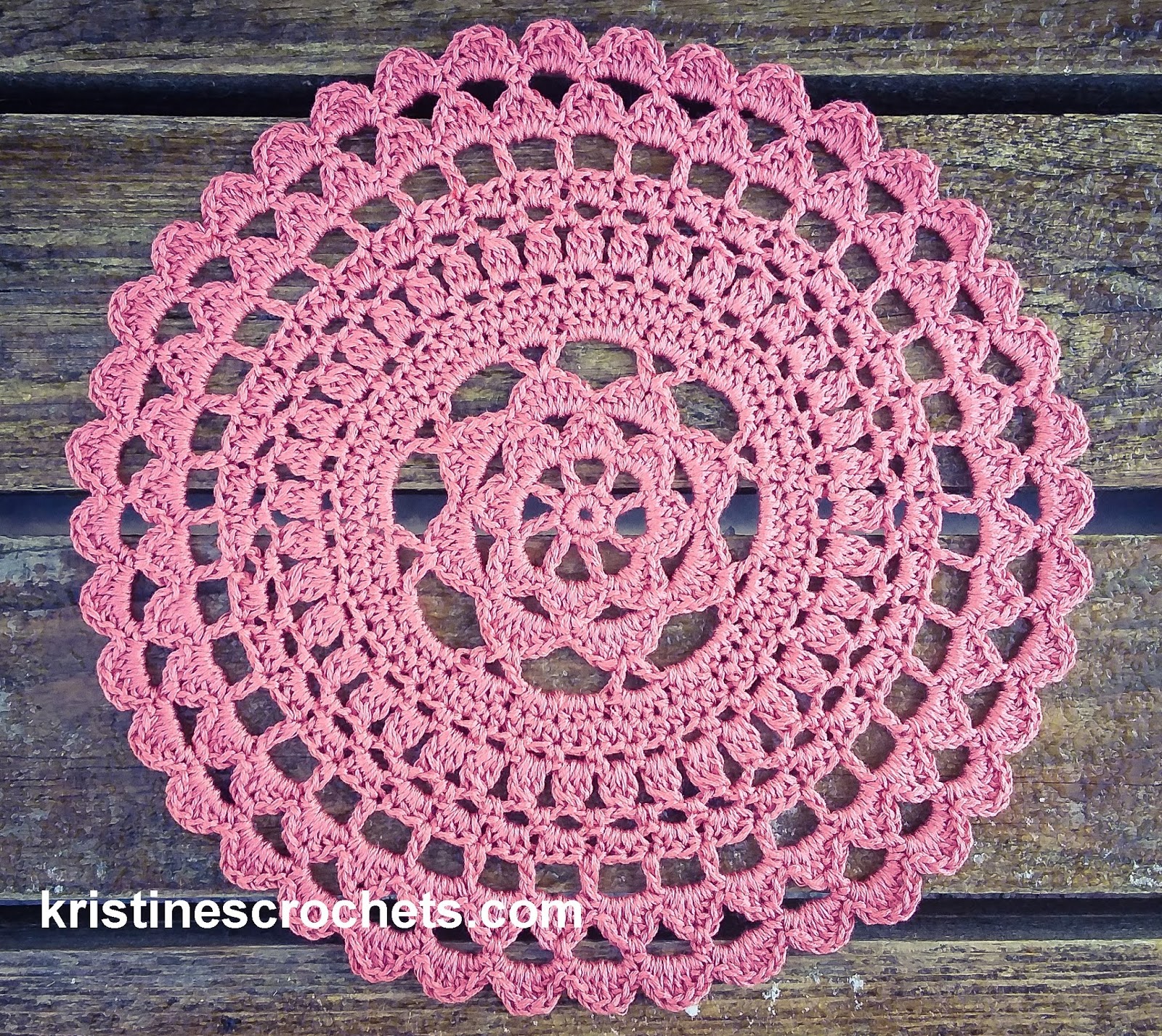 KristinesCrochets : Wild Rose Doily - Free Crochet Pattern